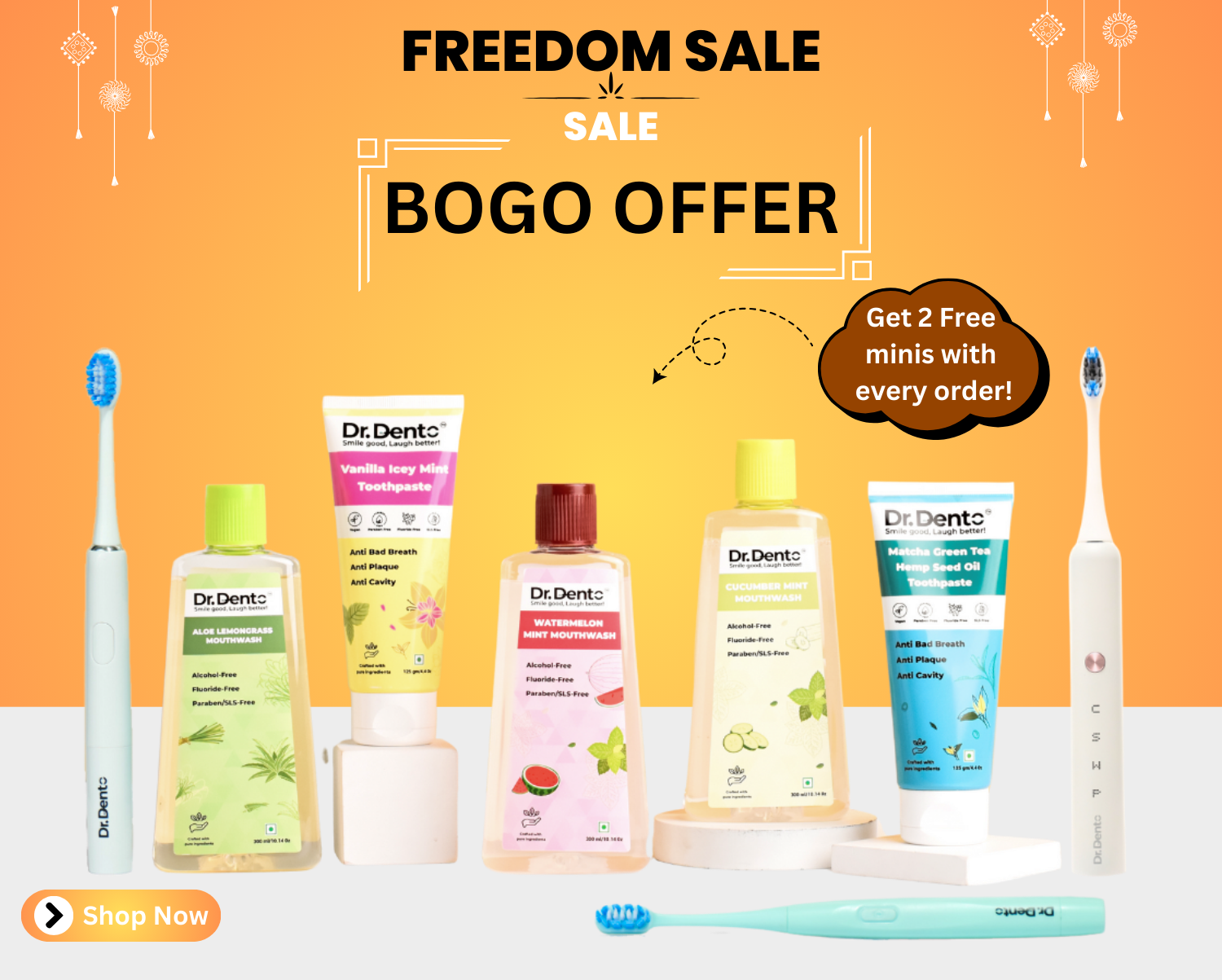 Dr.Dento- Electric Toothbrush, Organic Toothpaste & Mouthwash in India ...