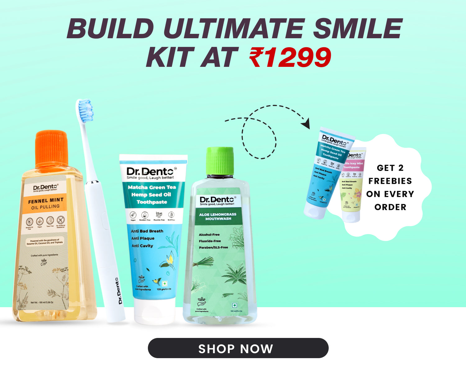 Dr.Dento- Electric Toothbrush, Organic Toothpaste & Mouthwash in India ...